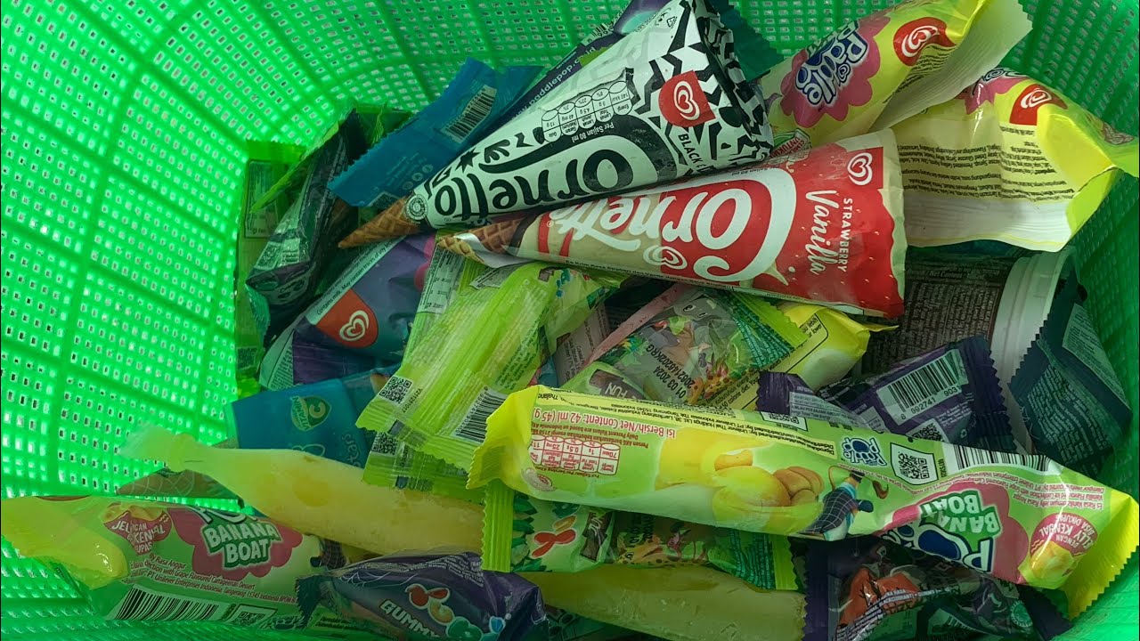 Hunting Permen Yupi Es Krim Walls Shaky Shake Cornetto Balck And White Banana Corneto Mini