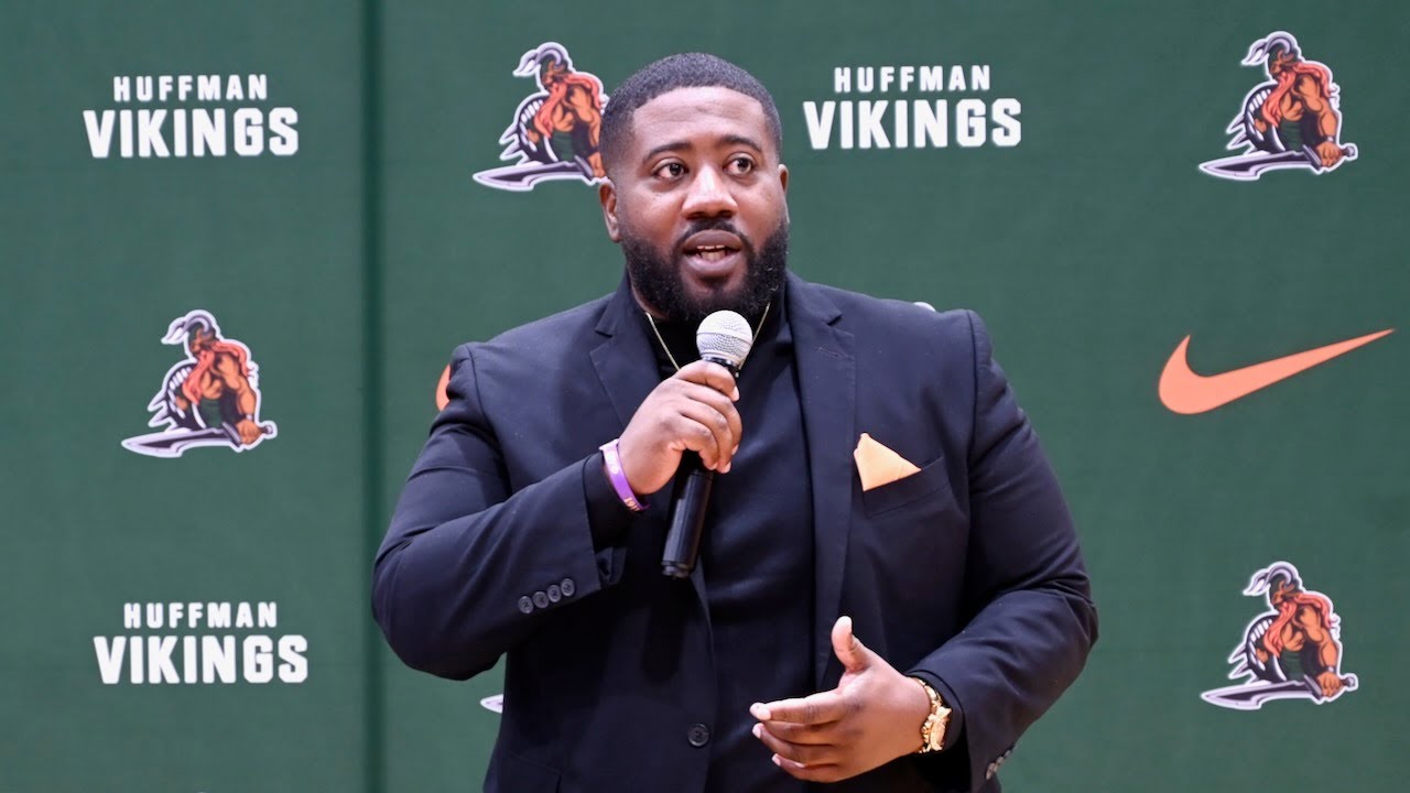 Huffman High School Taps Darrell LeBeaux to Lead Vikings Football - YouTube
