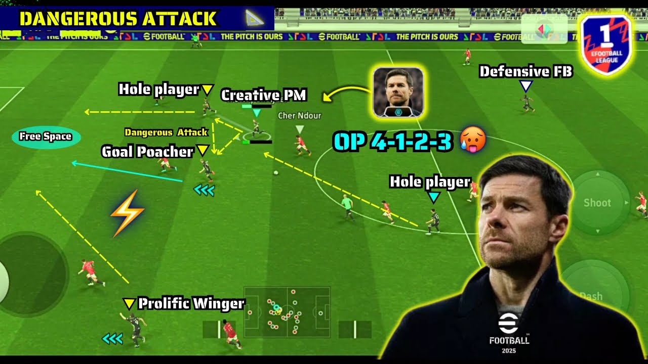 OP 4-1-2-3 x New Xabi Alonso 😱👉🔥 Quick Counter Best Formation Xabi ...