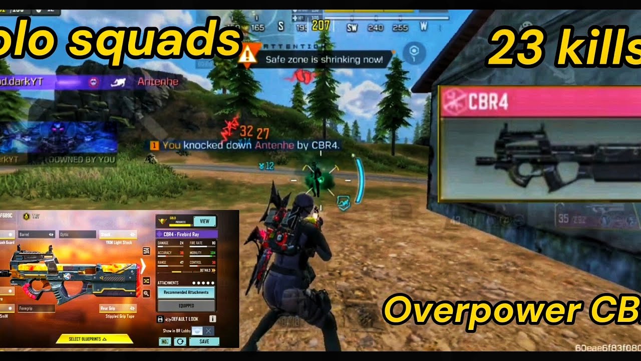 Using the most underrated smg in Codm CBR4 Custom|Loadout 23 kills solo ...