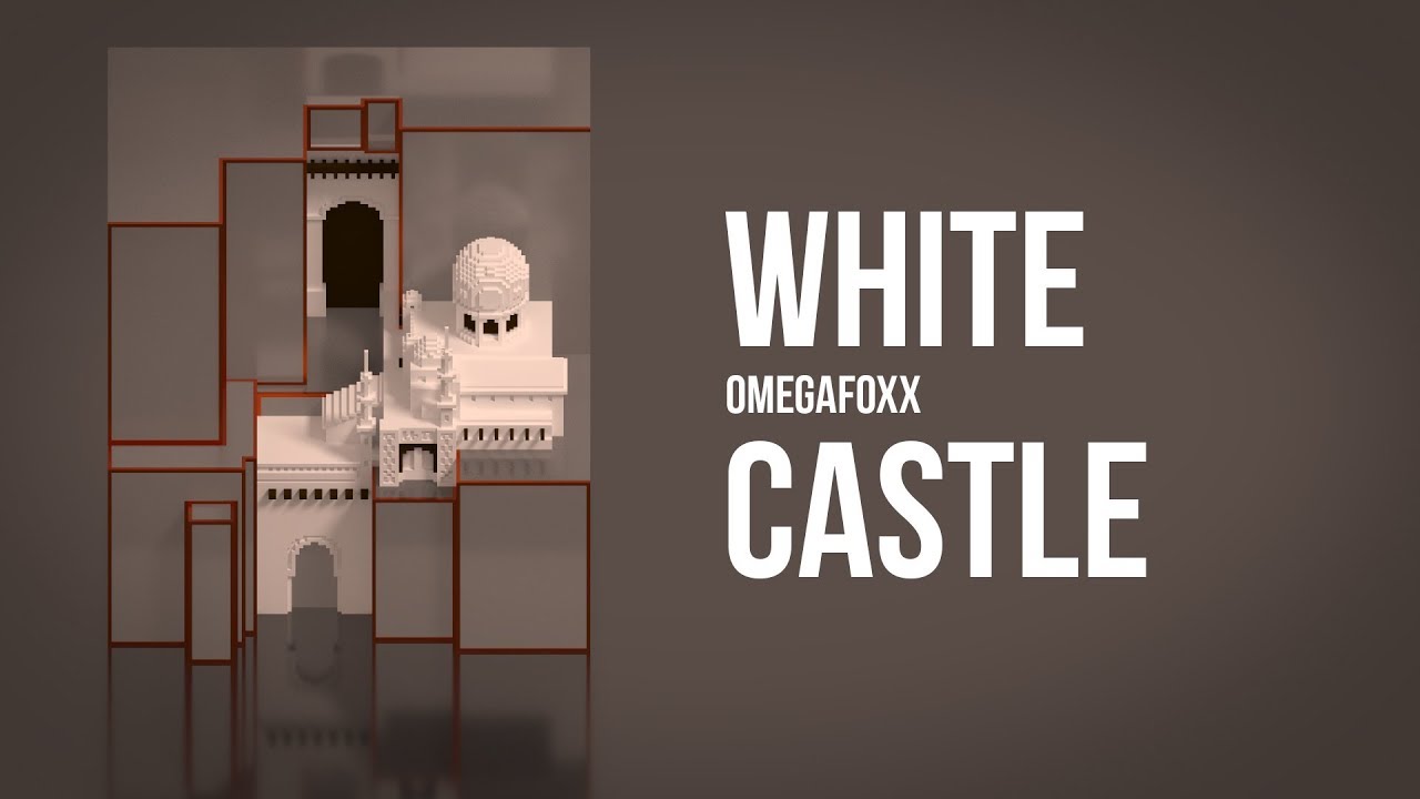 [MagicaVoxel] White castle on a wall - YouTube