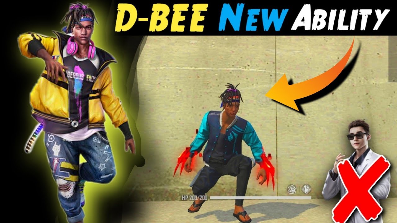 D-BEE CHARACTER FULL ABILITY TEST IN FREE FIRE - GARENA FREE FIRE - YouTube