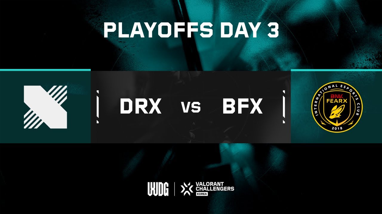 DRX vs BFX | 플레이오프 3일차 | 2025 WDG 발로란트 챌린저스 코리아 스플릿 1 - YouTube