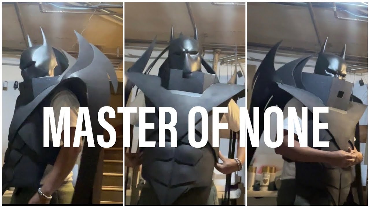 DIY BATMAN COSTUME COSPLAY AZRAEL BUILD TEST FIT PT 3 - YouTube