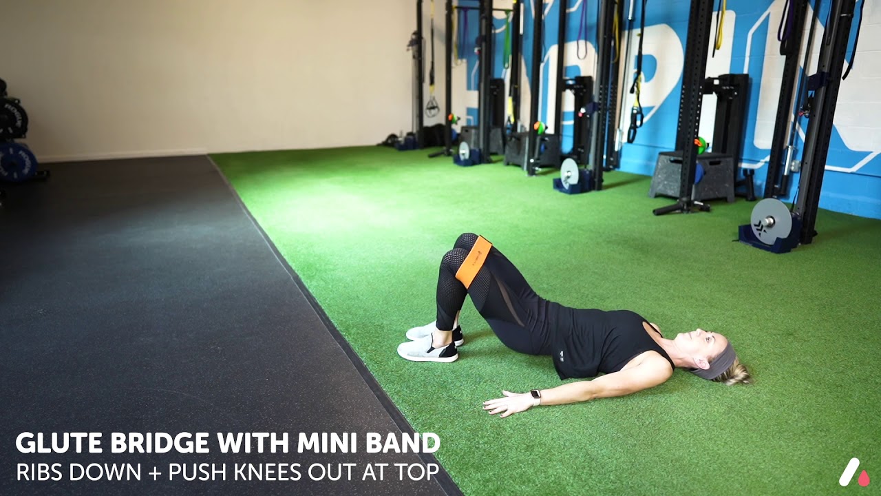 Glute Bridge w/ Mini Band - YouTube