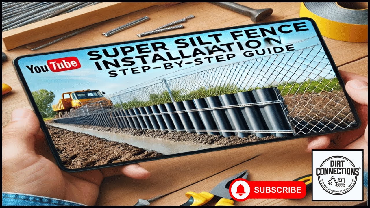 How to Install a Super Silt Fence Step - YouTube
