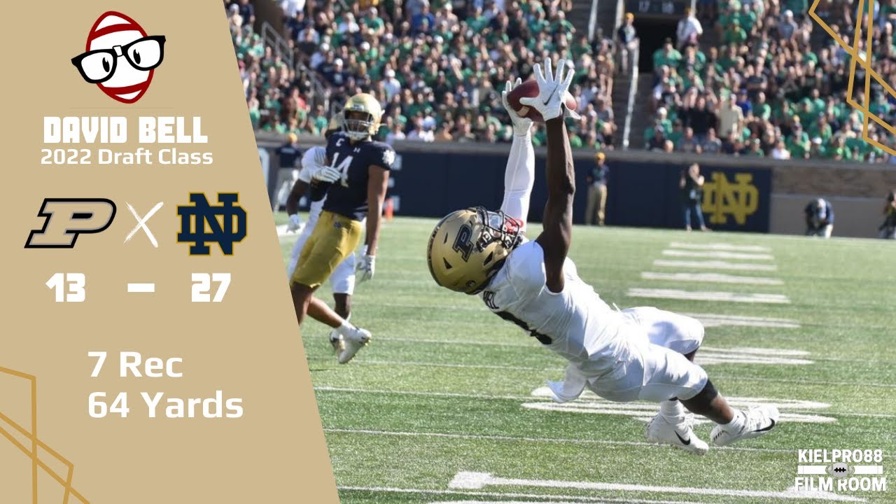 David Bell (Purdue WR) vs Notre Dame (2021) - YouTube