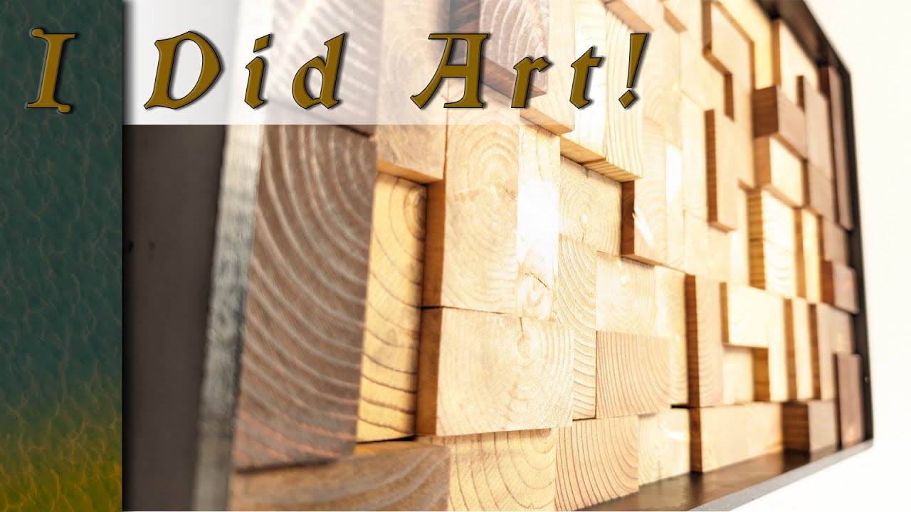 I made Wall Art out of 2x4's! || Woodworking Noob - YouTube