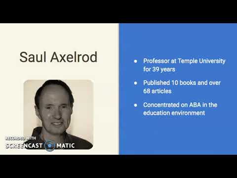 Presentation on Dr. Saul Axelrod - Rough Draft #1 - YouTube