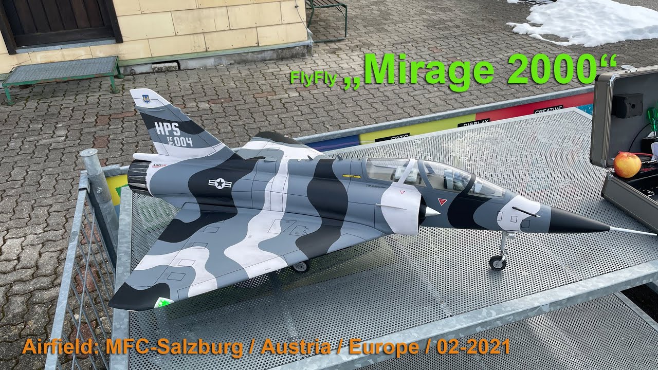 FlyFly "Mirage 2000", plane wrapping, WeMoTec Midi Evo, 6S - YouTube