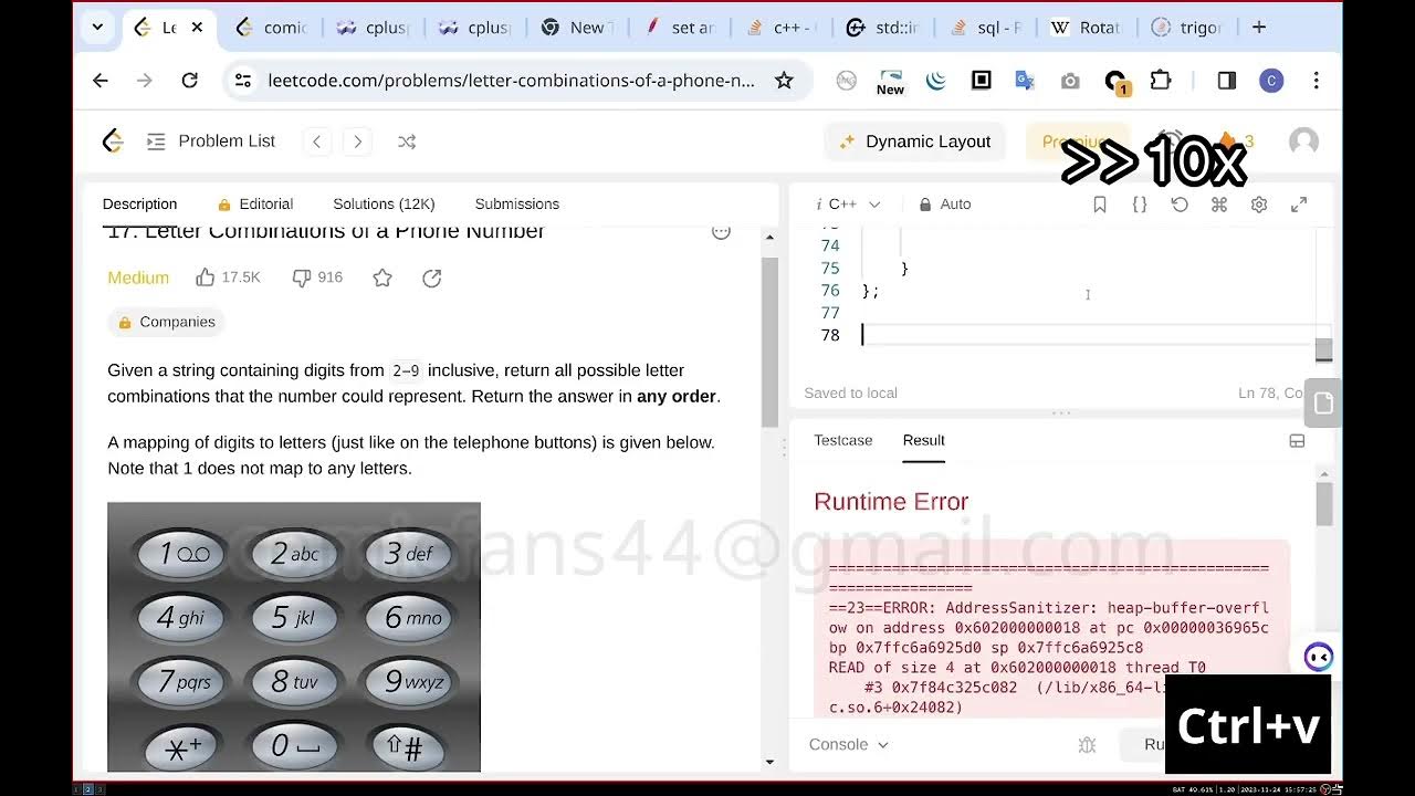 Leetcode 17 Letter Combinations Of A Phone Number Youtube