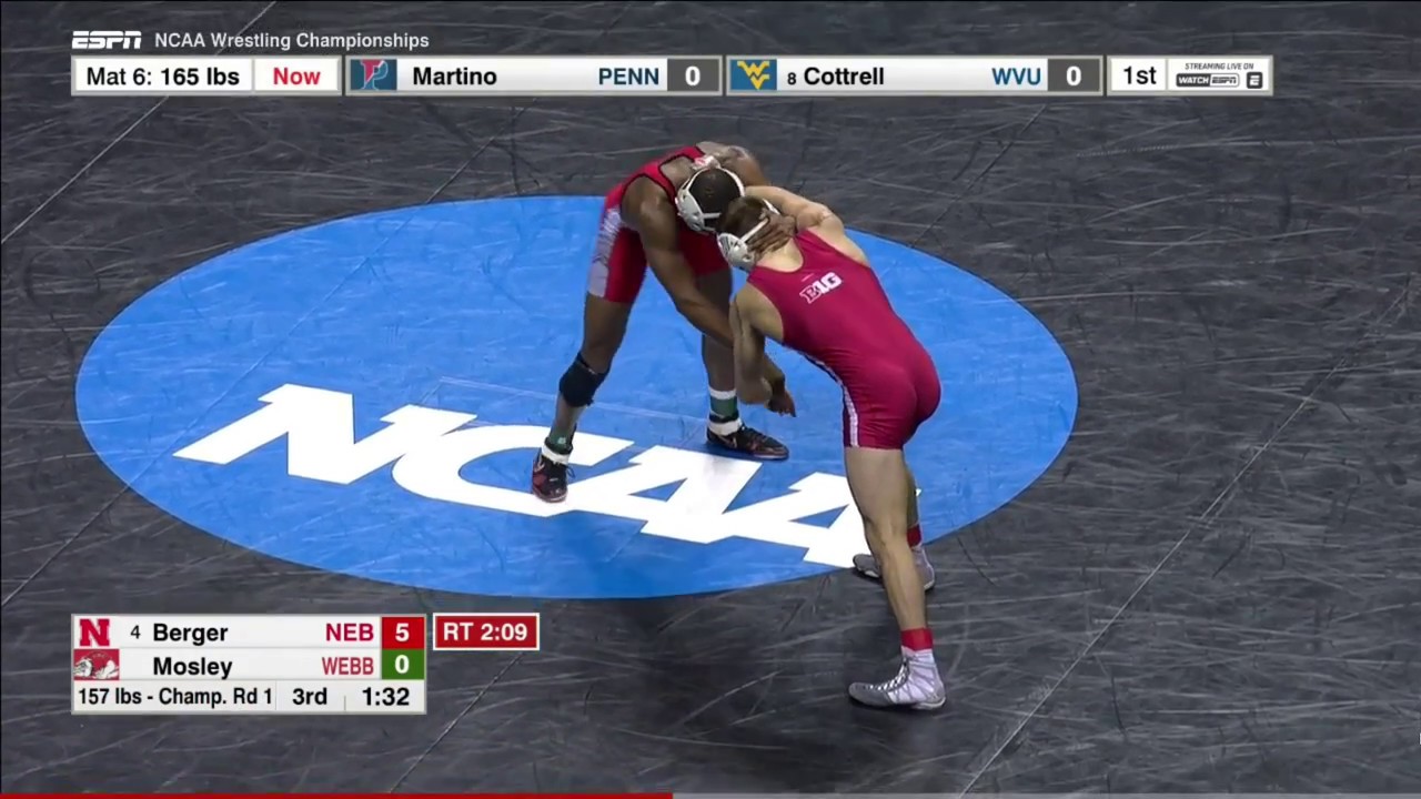 2017 NCAA Wrestling 157lbs: Tyler Berger (Nebraska) vs Ryan Mosley ...