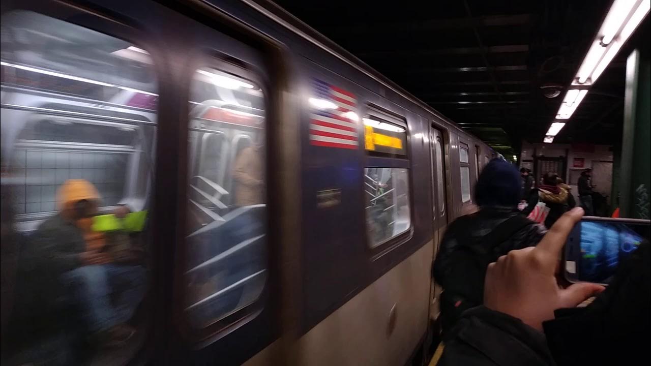 [MTA]:Bay Ridge Bound Alstom R160A-2 (R) train (Half Cuomo/NYS wrap) @Atlantic Avenue - YouTube