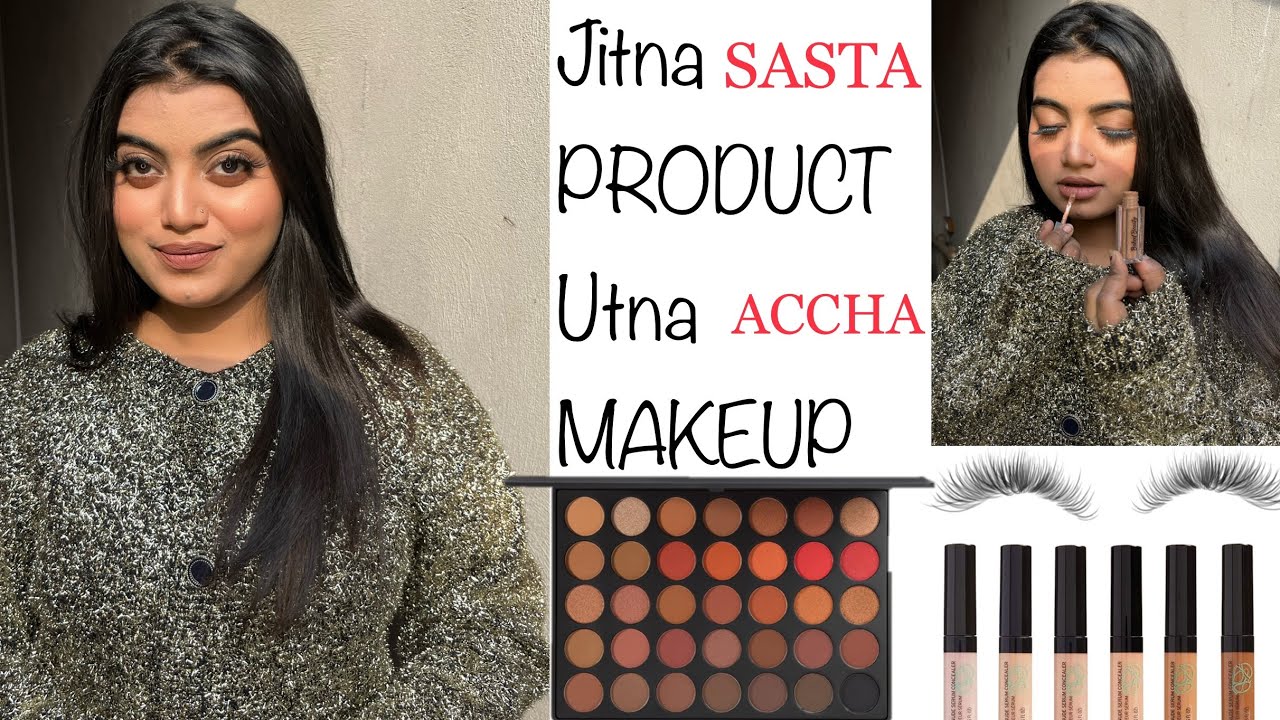 ITNA SASTA MAKEUP PRODUCTS 😱| UTNA ACCHA MAKEUP | MAKEUP TUTORIAL💄 | By Nazma Siddiqui - YouTube