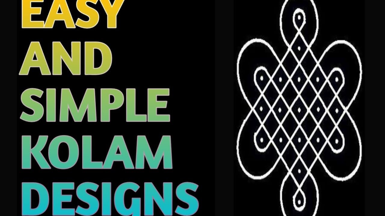 Easy muggulu and simple muggulu for new learners/kolam designs - YouTube