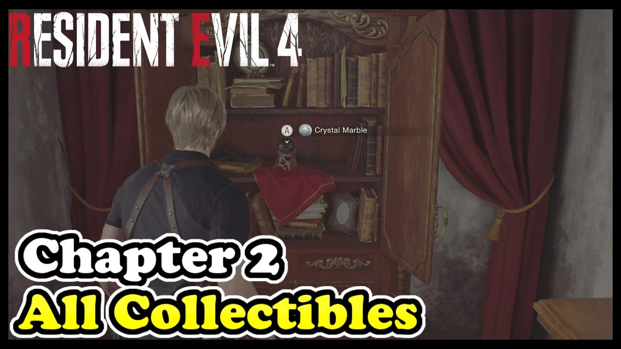 RE4 Remake Chapter 2 All Collectibles (Treasures - Castellans - Weapons ...