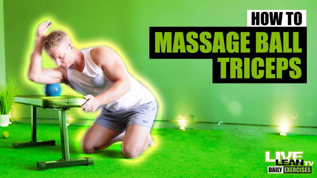 How To: Massage Ball Triceps Exercise - YouTube