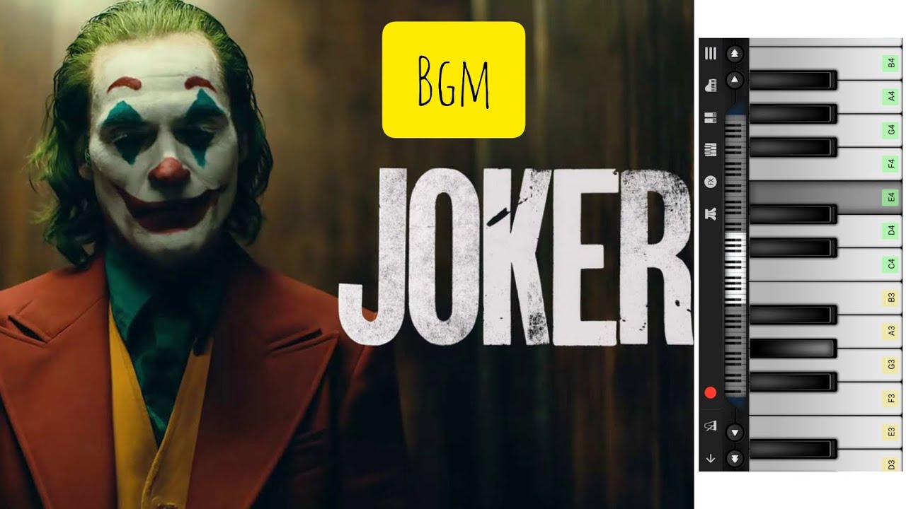 joker bgm in easy piano /easy piano tutorial - YouTube