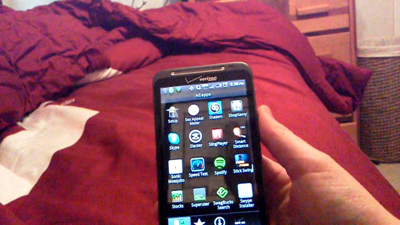 HTC thunderbolt phone and app review - YouTube