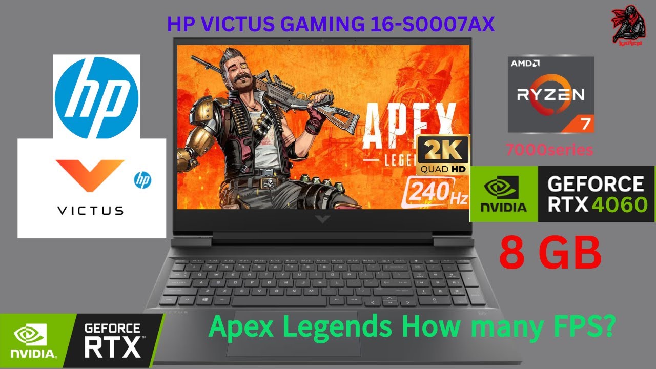 HP Victus Gaming Ryzen 7 7000series RTX 4060 8GB Ram 16GB 2K 240Hz ...