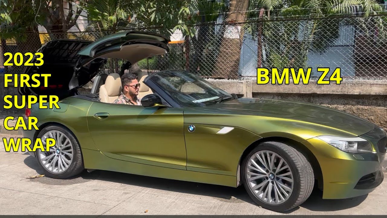 2023 FIRST SUPER CAR WRAP | BMW Z4 Wrap In chameleon | Car Wrapping In ...