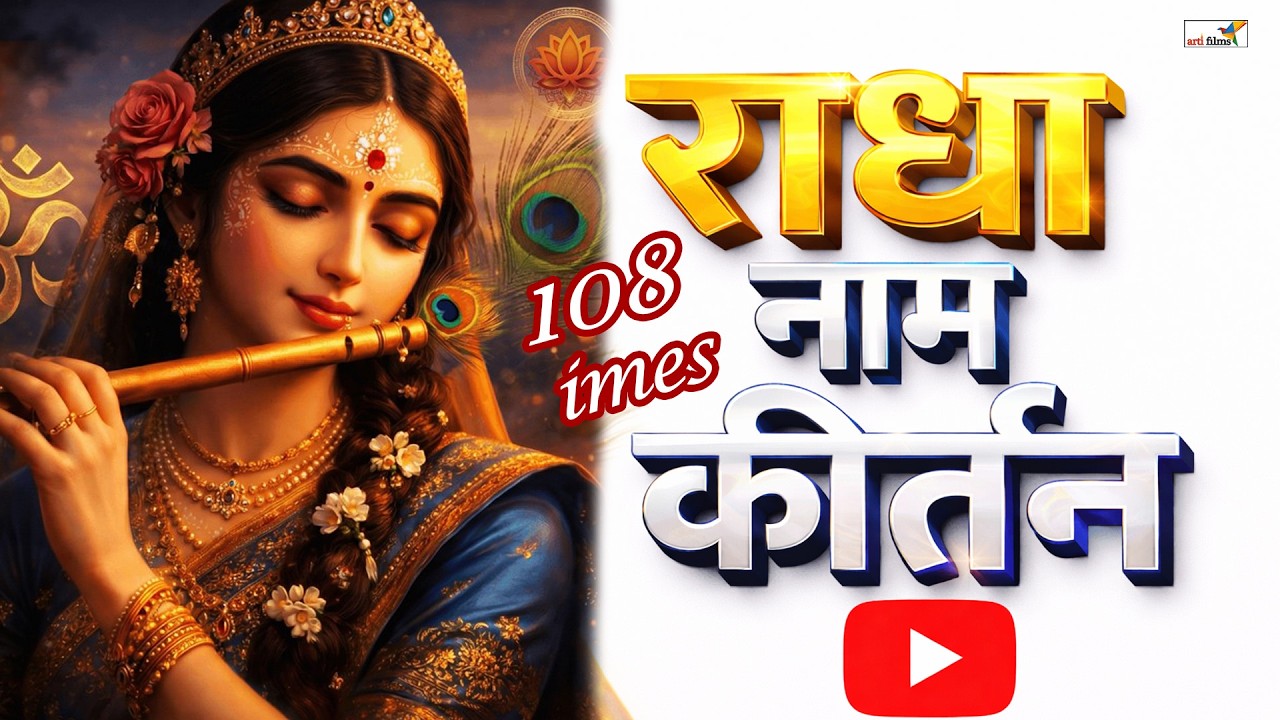 🌼 Peaceful Radha Radha Naam Jaap 11000 | Divine Nonstop Krishna Bhakti ...
