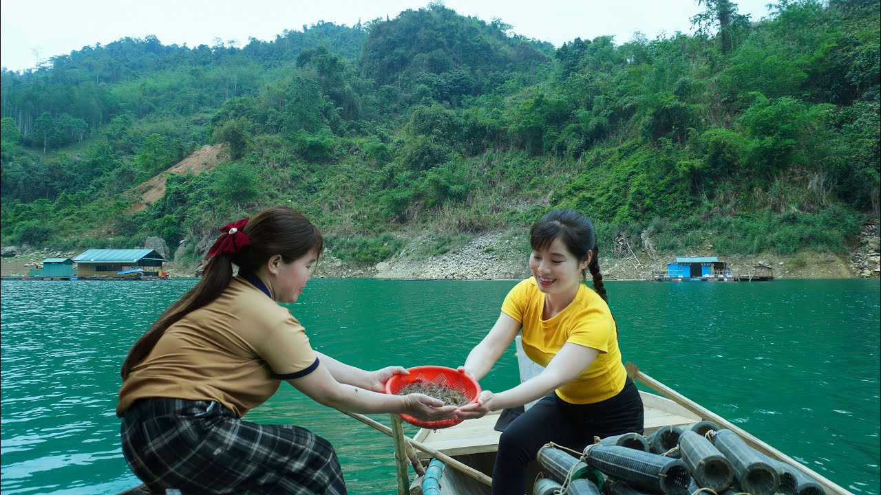 Fishing with Kindness: Catching Shrimp for a New Neighbor’s Gift - YouTube