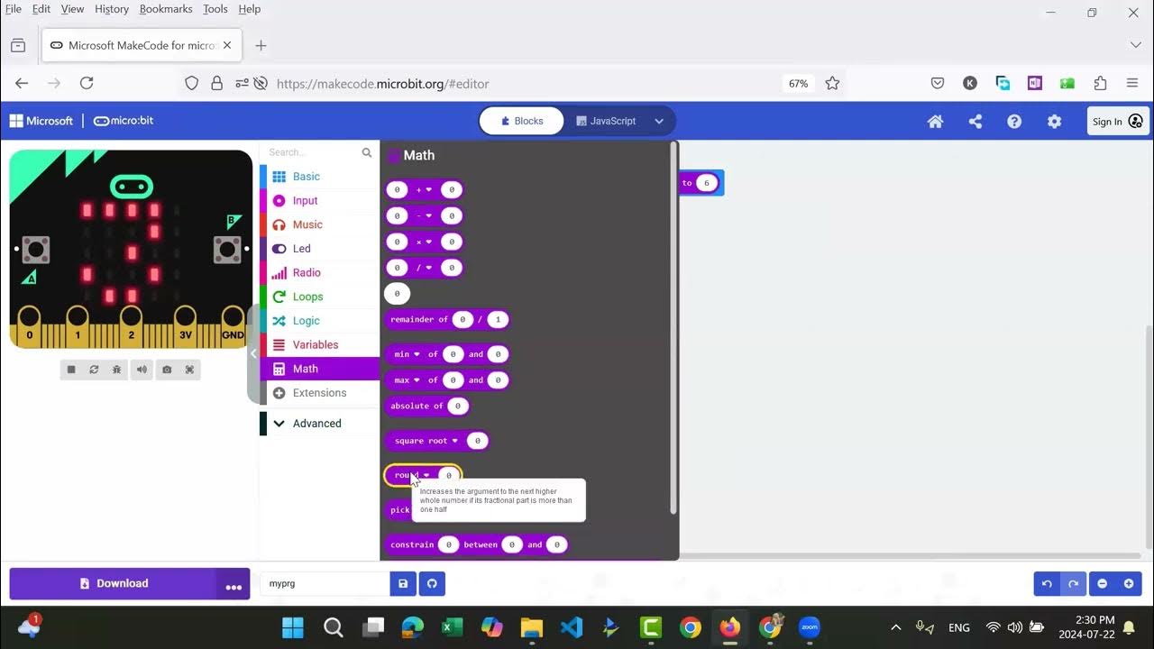 Microbit Math Block Group - YouTube