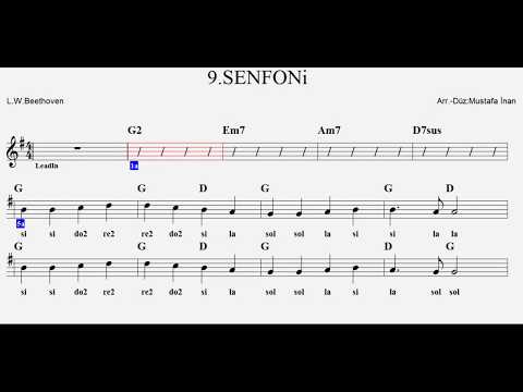 9.SENFONİ--G--:Flute,Melodica,Guitar,Violin,Recorder,Keyboard.