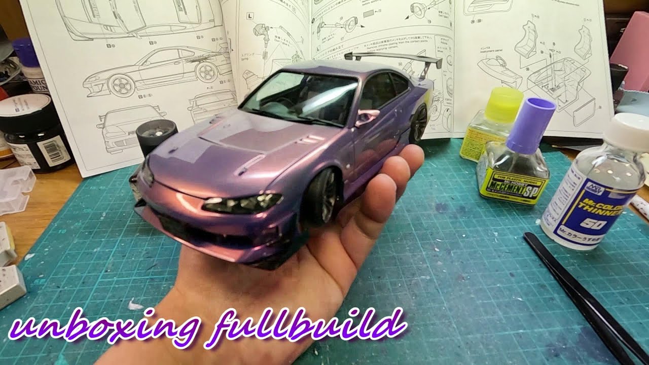 Model Car Kit unboxing fullbuild step by step Re-Take AOSHIMA 1/24 TOP ...