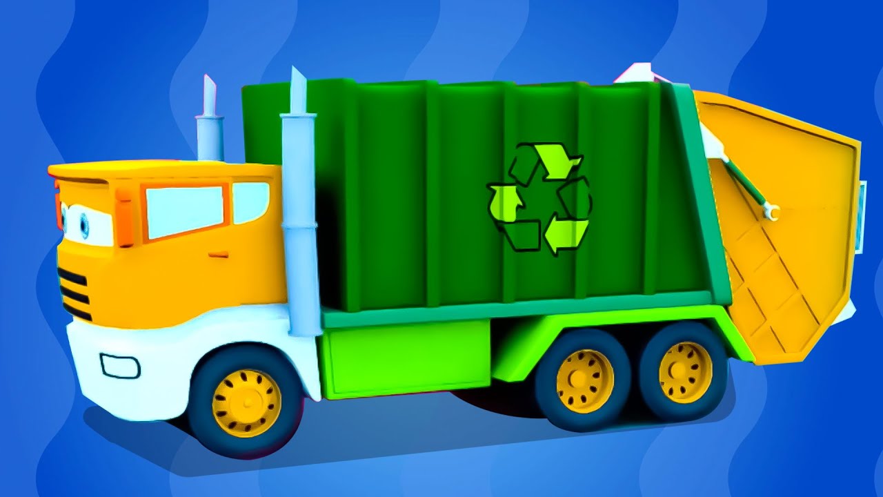 Garbage Truck Formation Video + More Vehicles for Kids - YouTube