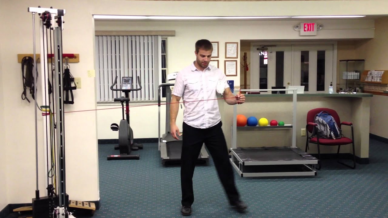 Shoulder Pain Rehab SLAP Tear Repair - Dynamic Isometric - YouTube