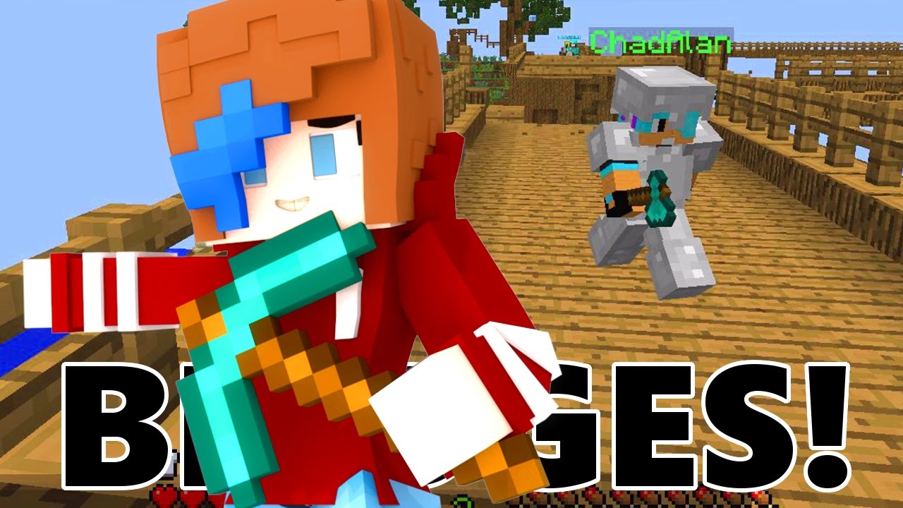 MINECRAFT LET'S PLAY BRIDGES | OMG GG! | GAMER CHAD & RADIOJH GAMES ...