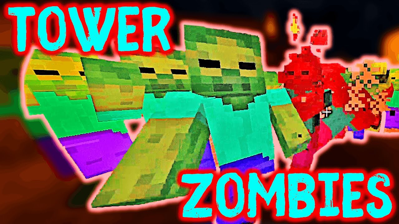 These Tower Zombies Stack Up, And They Do It FAST - MC Map - YouTube