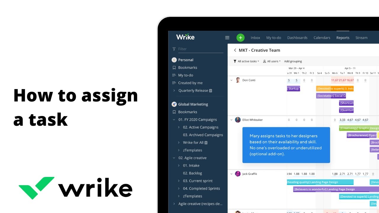 Wrike: How To Assign a Task Tutorial 2024 - YouTube