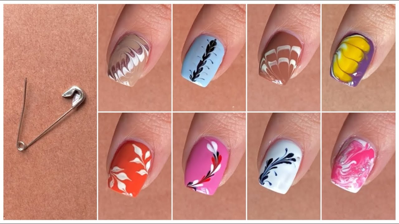 8 Easy Safety Pin Nail Art Designs | DIY Nail Art with Household Items ...