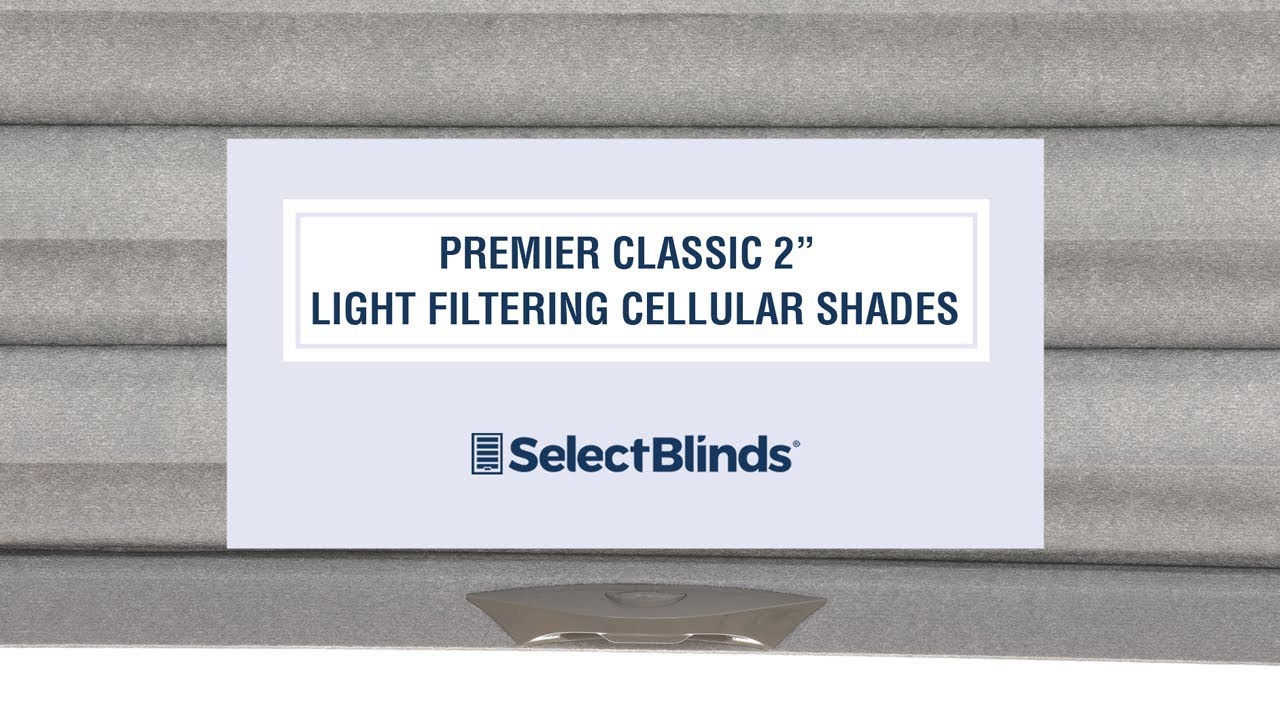 2" Premier Light Filtering Cellulars Shades from SelectBlinds.com - YouTube