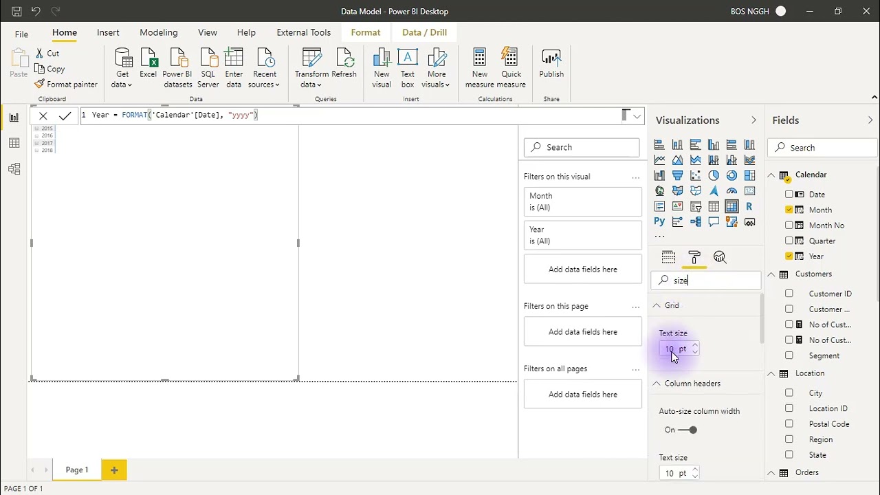 41.Setting up our table for Time Intelligence Reporting - YouTube