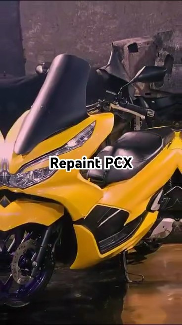 Repaint Honda PCX #highlights #bodyrepair #detailing #polesbody - YouTube