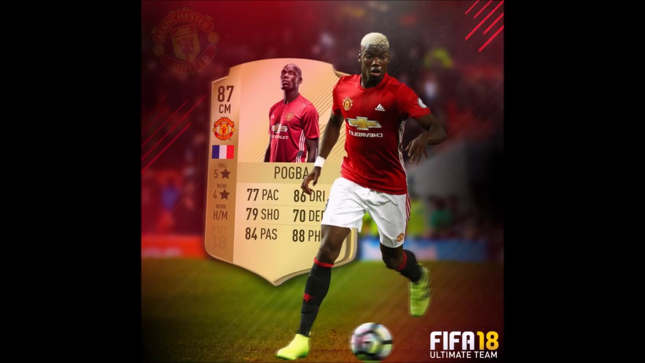 Paul Pogba FIFA 18 Card | Speedart - LimeFX - YouTube