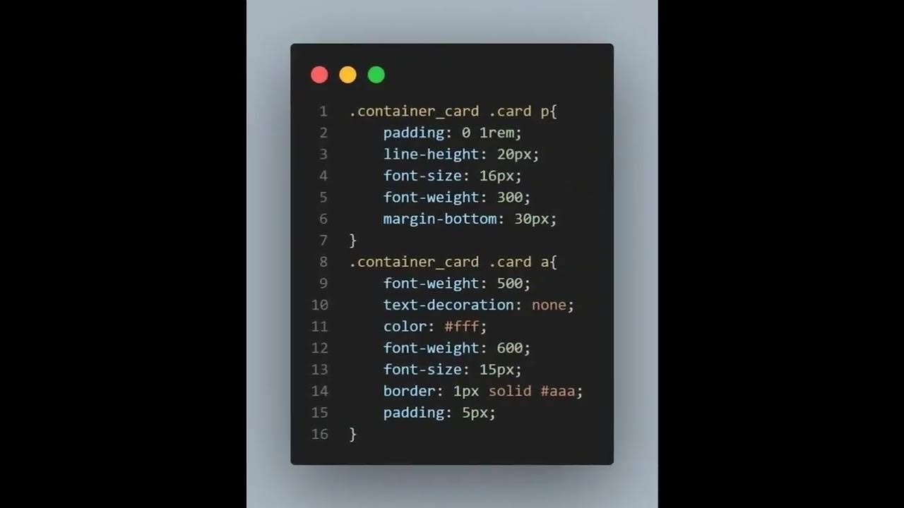 Card Responsivo con html y css - YouTube