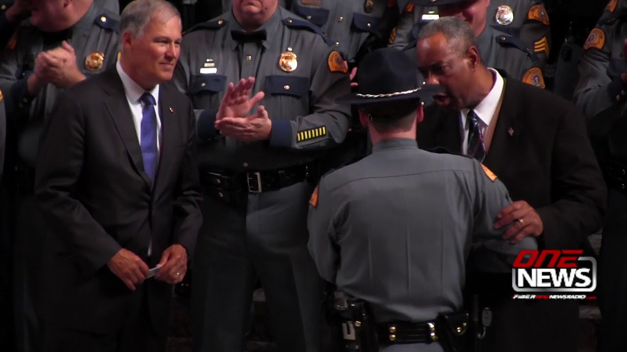 40 new Washington State Patrol troopers graduate in Olympia - YouTube