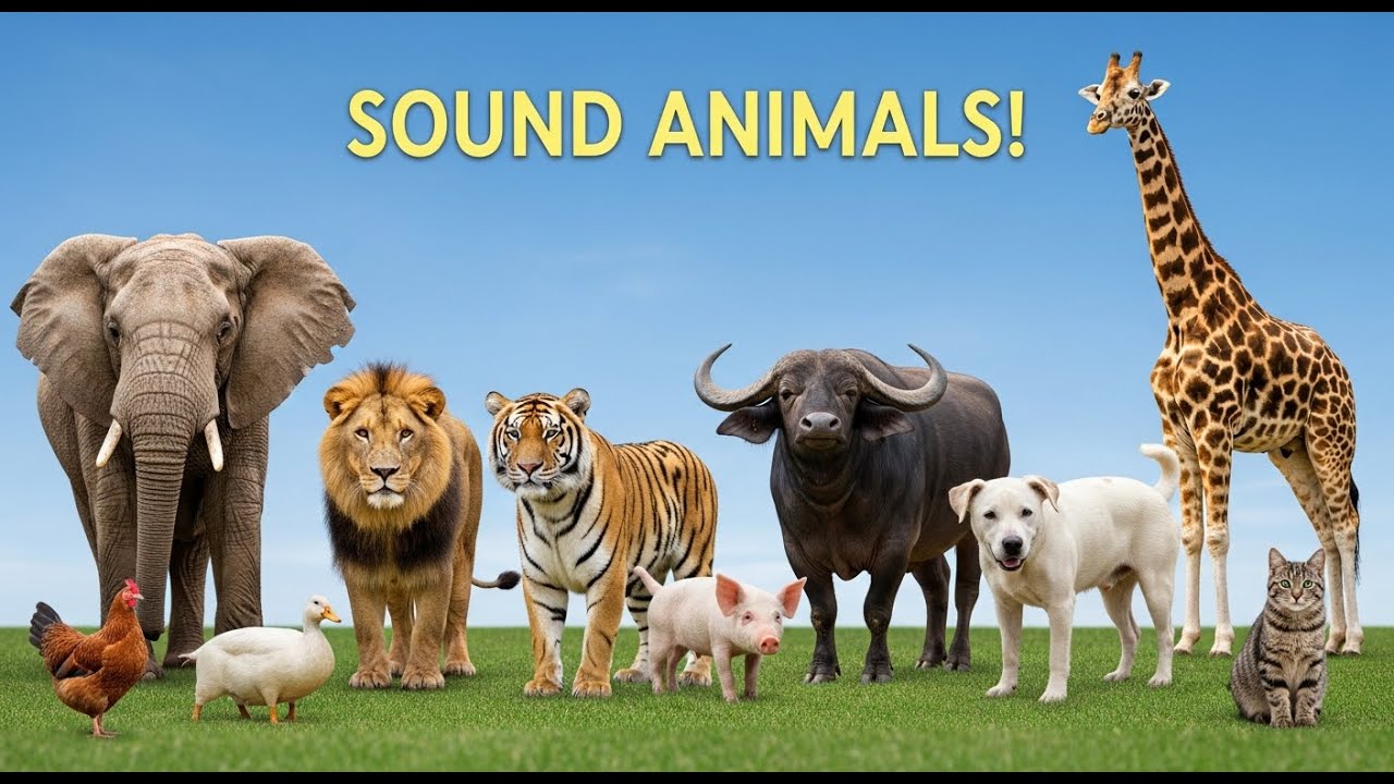 Loud vs Quiet Animal Sounds | Fun Learning for Kids - YouTube