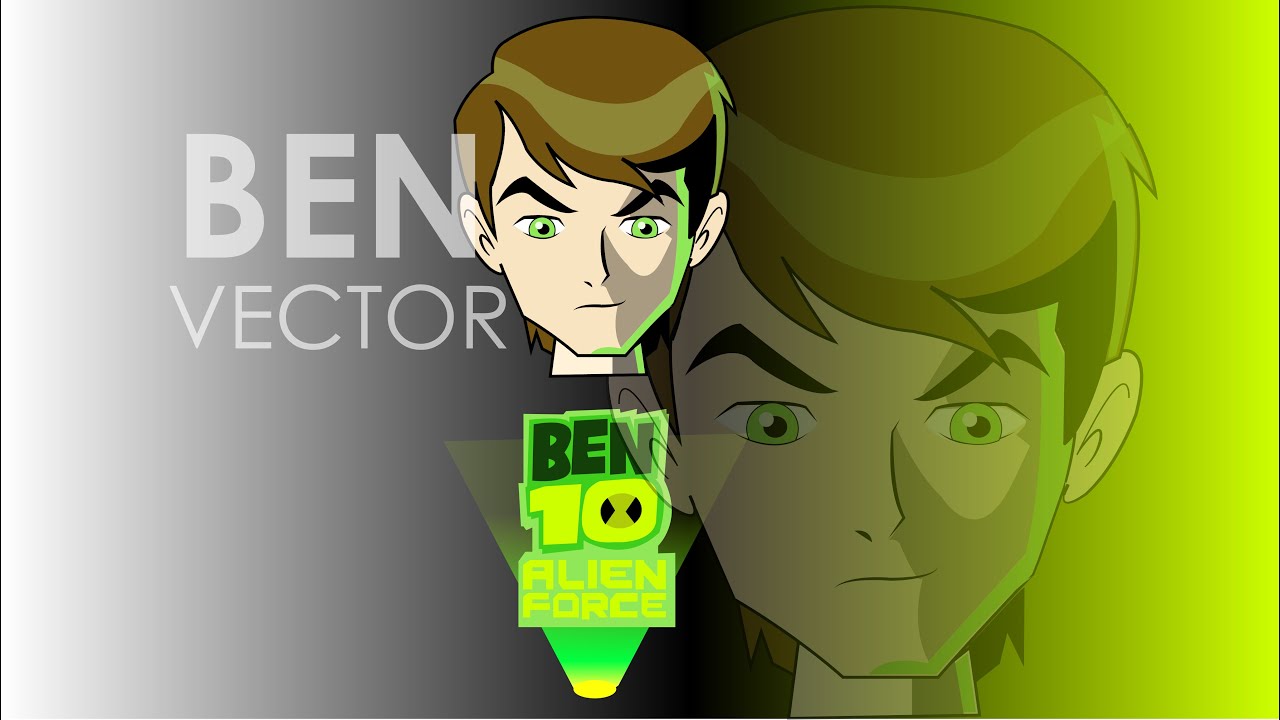 How to Create "BEN 10 VECTOR" in adobe illustrator | Draw Like Pro ...