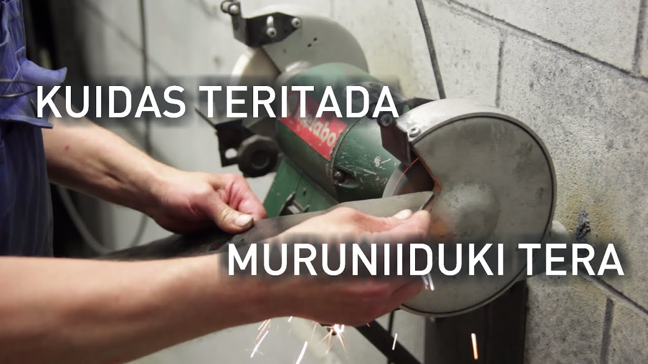Kuidas teritada muruniiduki tera? - YouTube