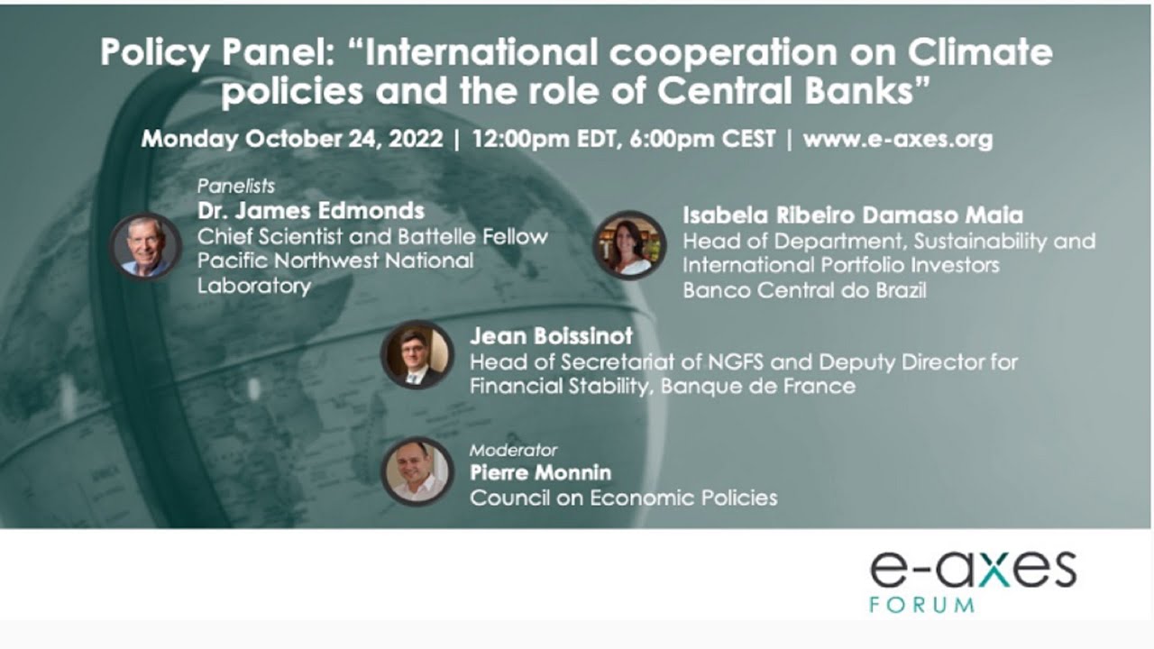 International cooperation on Climate policies and the role of Central ...