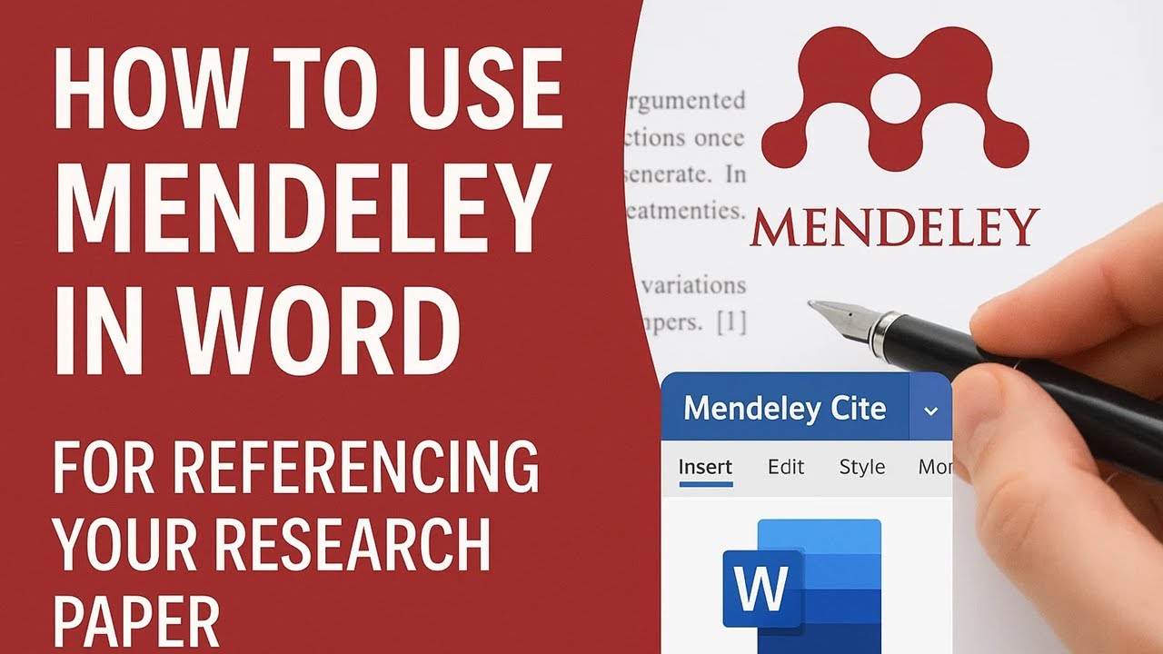 How to Use Mendeley Reference Manager in Word | Easy Referencing for ...