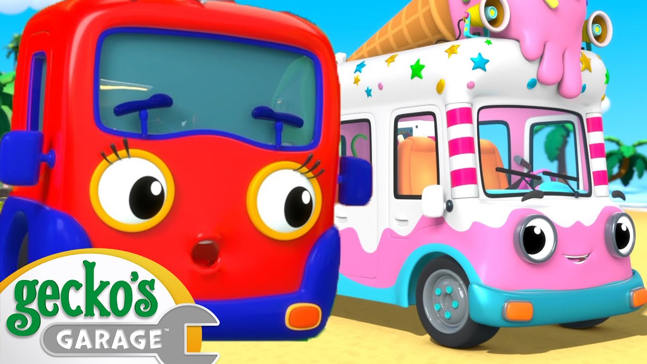 Ice Cream Garage Band | Baby Truck | Gecko's Garage | Kids Songs - YouTube