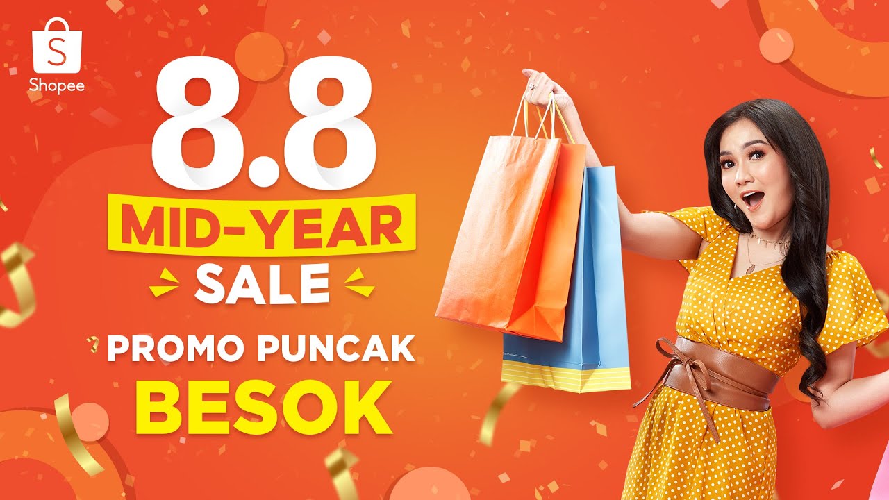 PROMO PUNCAK SHOPEE 8.8 MID YEAR SALE! BESOK! - YouTube