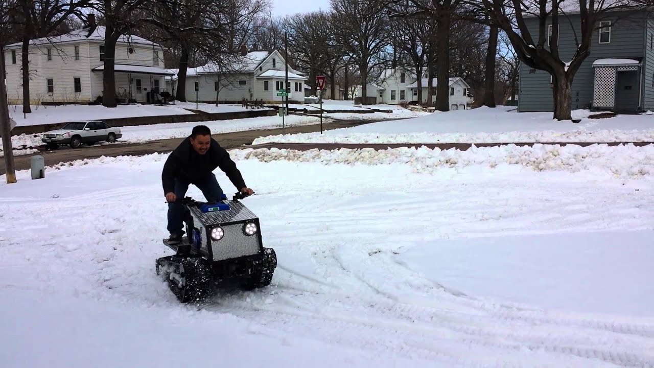 Best twin track sled mini tank 2 - YouTube